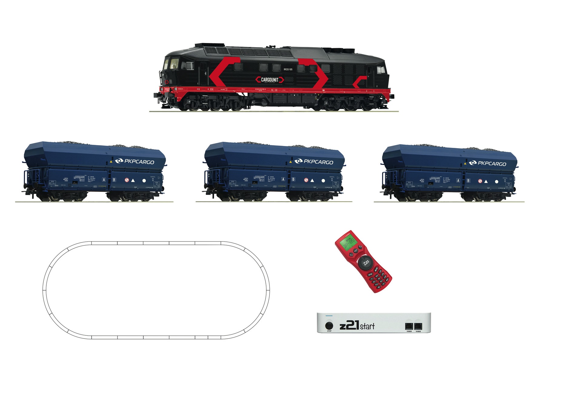 z21 start digital set:: PKP Cargo, freight train, Roco, H0 scale (1:87)